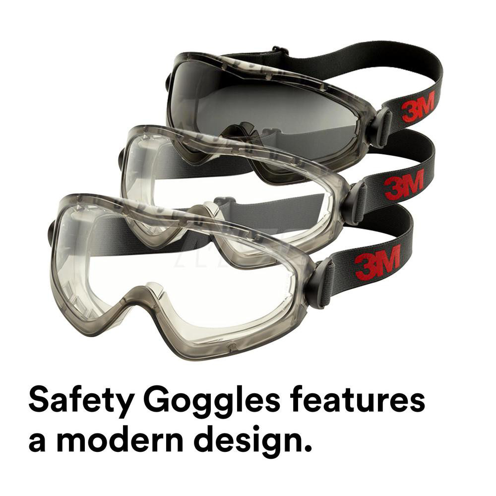 3M - Safety Goggles: GoggleGear, Clear Lenses, Anti-Fog, ANSI Z87.1 ...