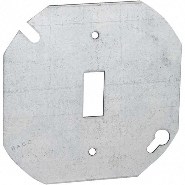 Hubbell-Raco - Flat Electrical Box Cover: Steel | MSC Direct