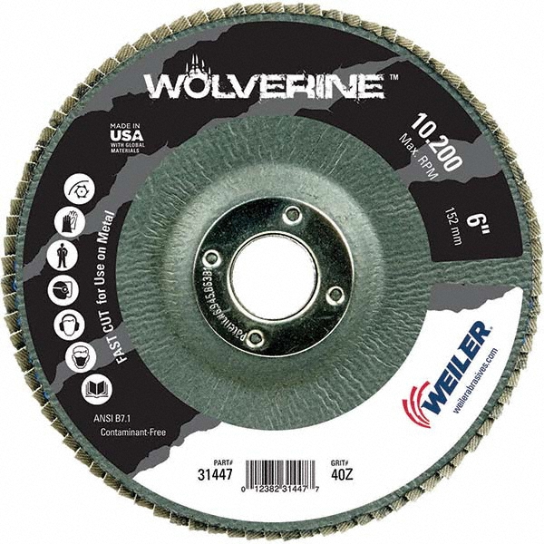 Weiler - Flap Discs; Abrasive Type: Coated ; Flap Disc Type: Type 29 ...
