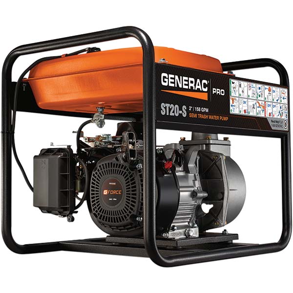 Generac Power - Self-Priming Engine Pumps; Horsepower: 5.0 ; Engine ...