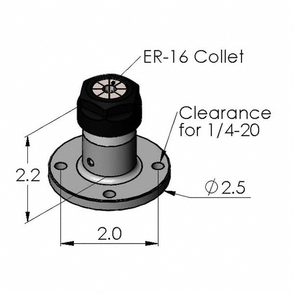Phillips Precision - Stainless Steel CMM Collet Chuck - 90417353 - MSC ...
