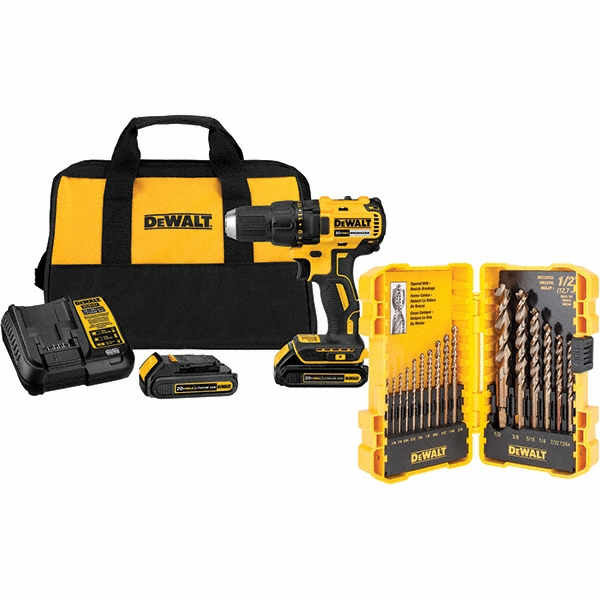 DeWALT - 20 Volt 1/2" Chuck Mid-Handle Cordless Drill - 90463472 - MSC ...
