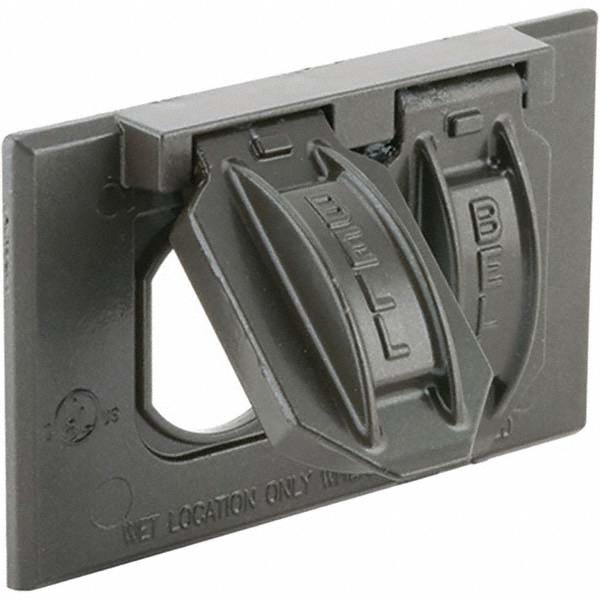 Hubbell-Raco - Weatherproof Box Covers; Electrical Box Shape: Rectangle ...
