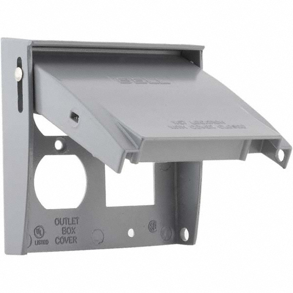 Hubbell-Raco - Weatherproof Box Covers; Electrical Box Shape: Rectangle ...