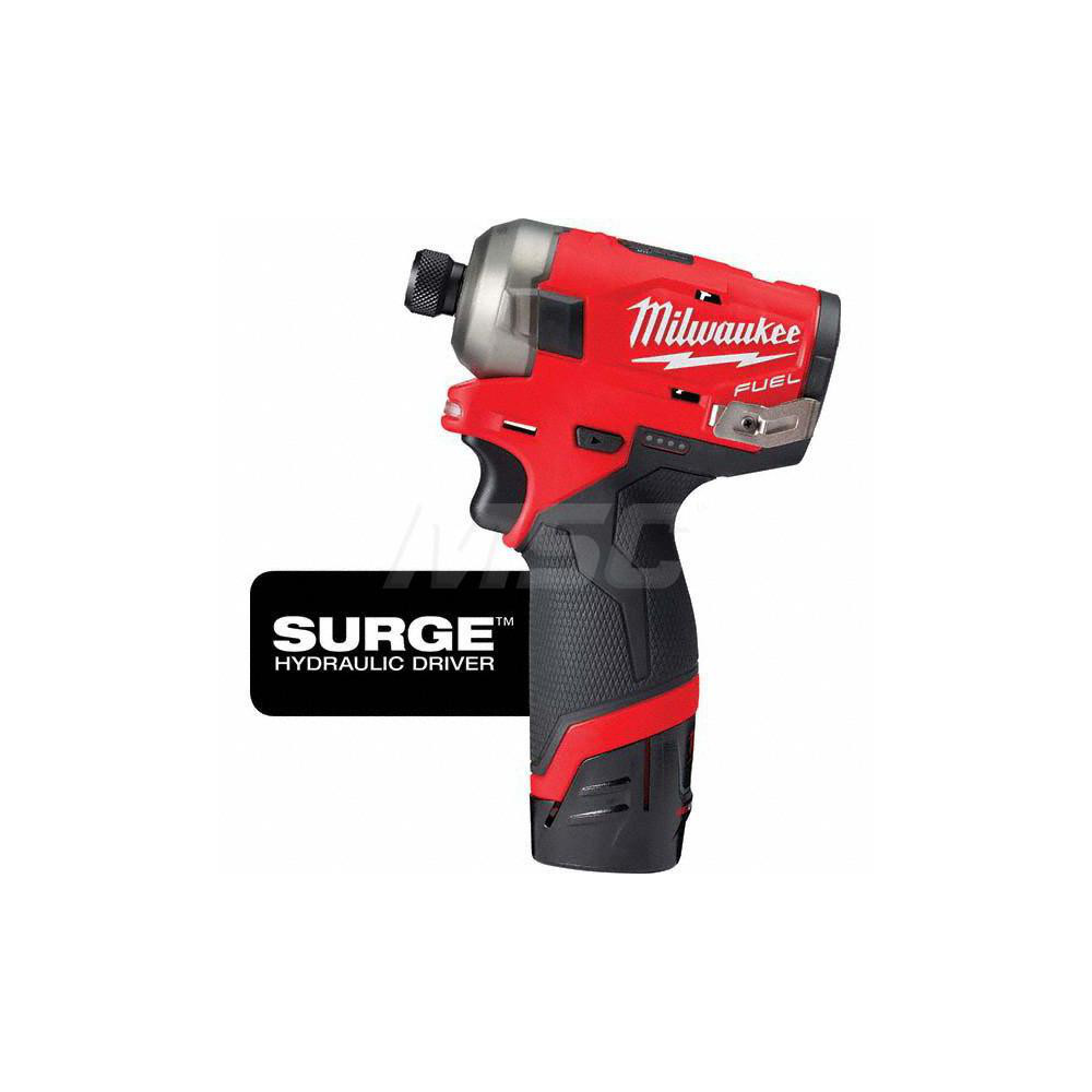 Milwaukee Tool - 12 Volt, 1/4" Drive, 38 Ft/Lb Torque, Cordless Impact ...