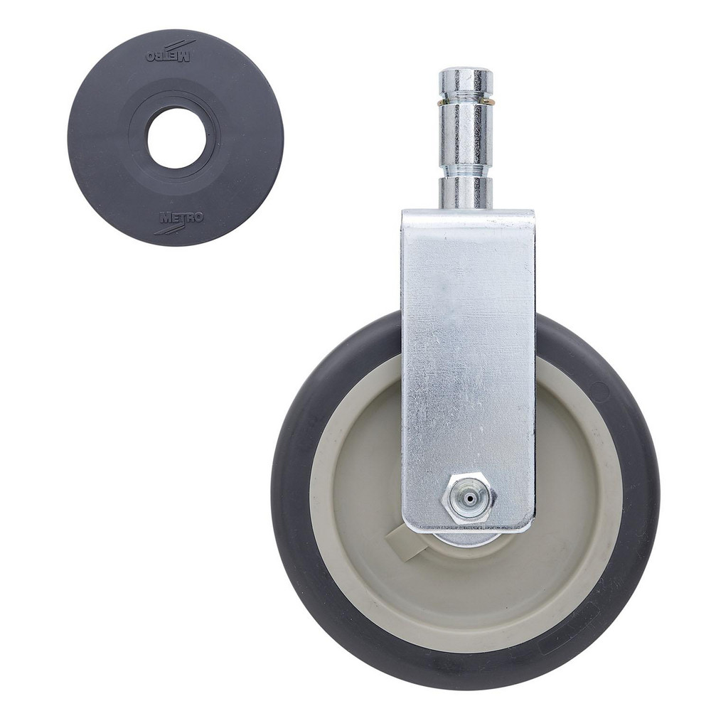 Metro - Rigid Flat Caster Wheel: Polyurethane over Polyethylene, 6" Dia ...