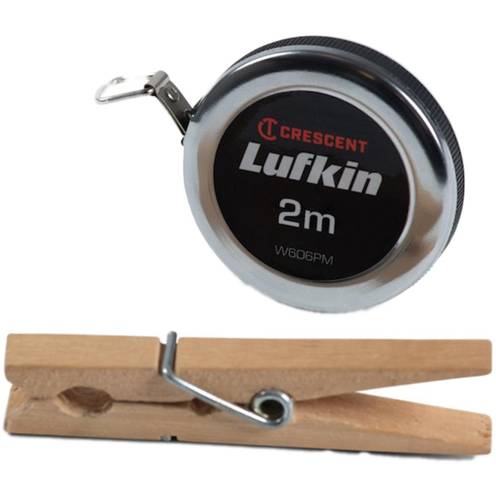 Lufkin - 1 mm Graduation, 2 m Measurement, Steel Dia Tape Measure | MSC ...