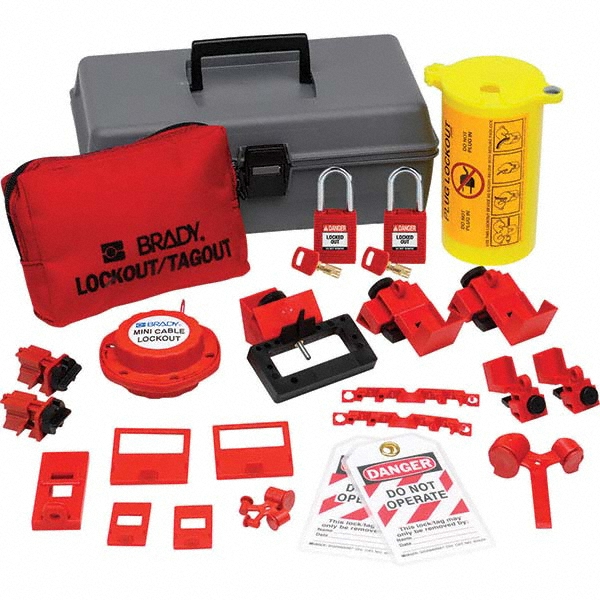 Brady - Portable Lockout Kits; Type: Electrical Lockout Kit ; Lockout ...