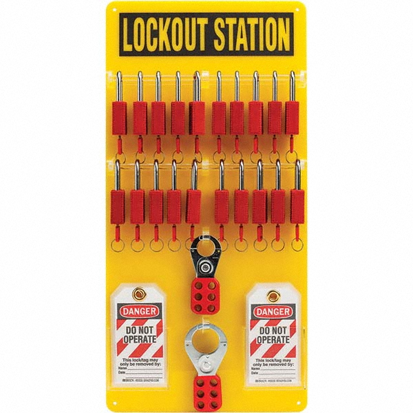 Brady - Equipped Acrylic Padlock Station - 90693565 - MSC Industrial Supply