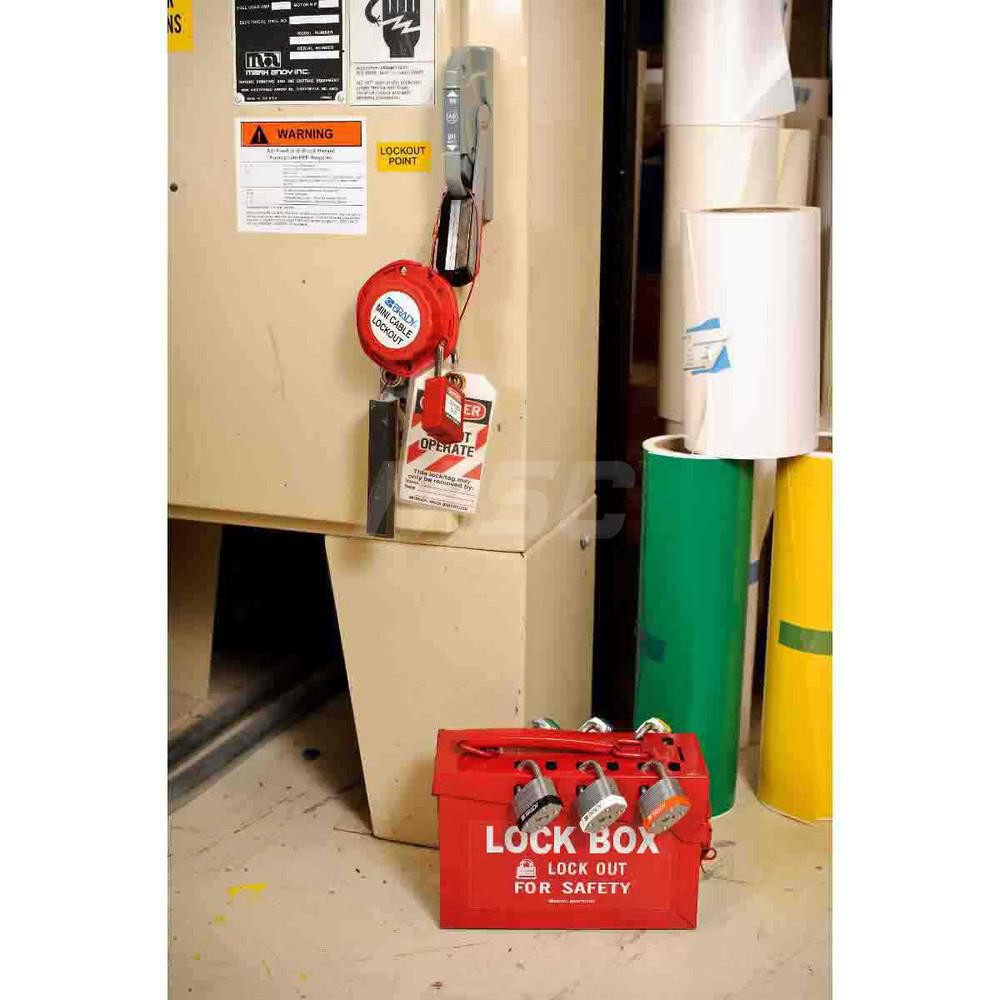 Brady - Group Lockout Boxes; Portable or Wall Mount: Portable; Maximum ...