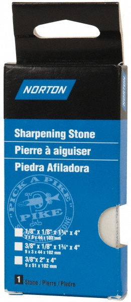 Norton - 4" Long x 2" Wide x 3/8" Thick, Novaculite Sharpening Stone ...