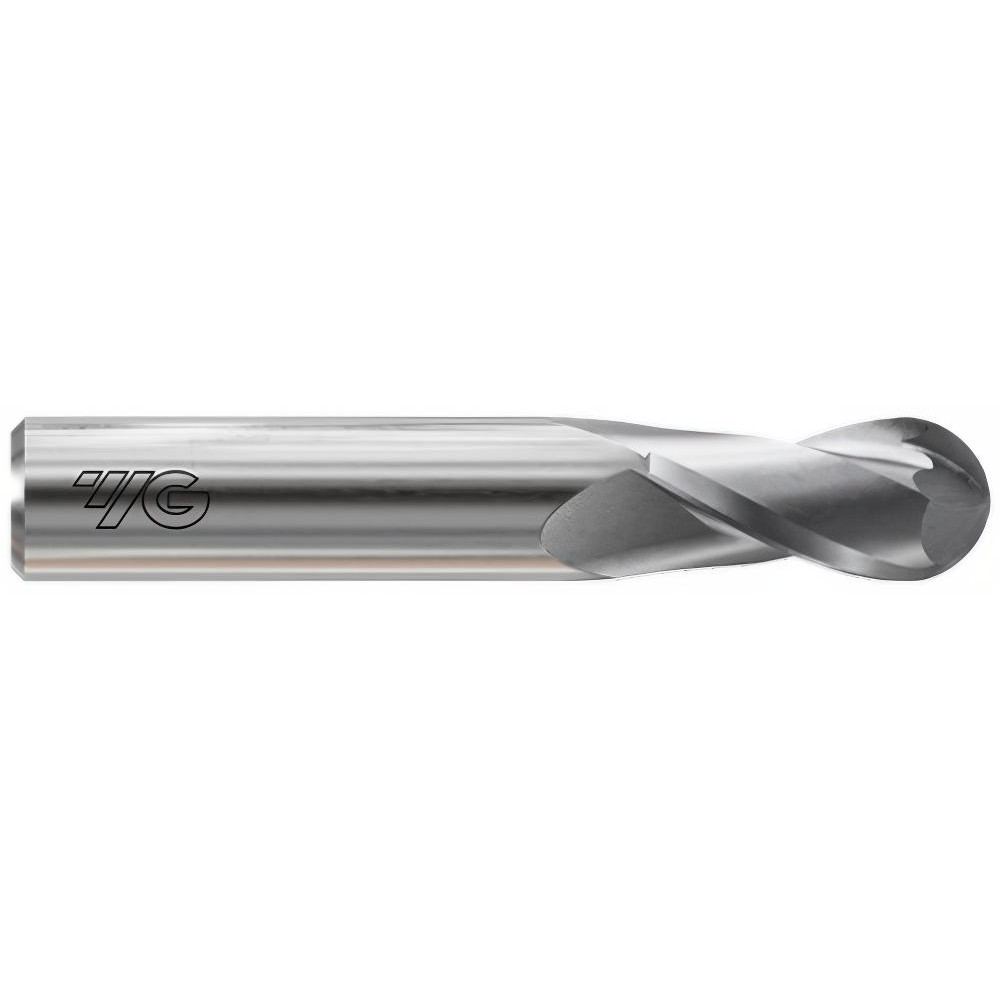 YG-1 - Ball End Mill: 31/64" Dia, 1" LOC, 2 Flute, Solid Carbide | MSC ...