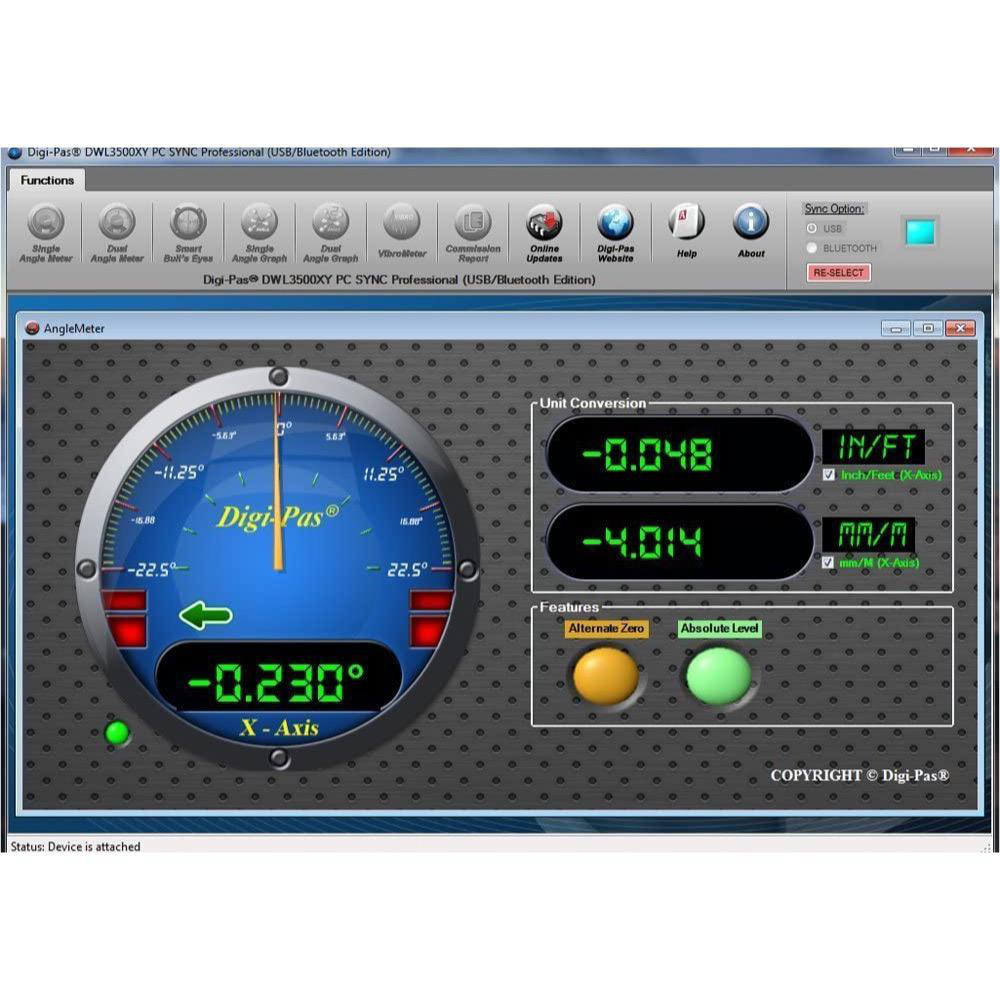 Digi-Pas - Level Accessories: Software, DWL3500XY Precision Level ...