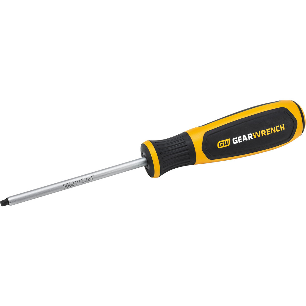 GEARWRENCH - Square Screwdriver: #4, Ergonomic Handle | MSC Direct