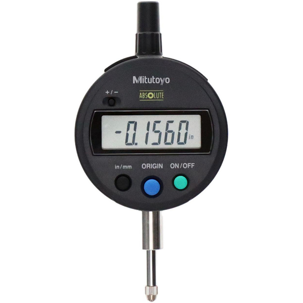 Mitutoyo - LCD Electronic Drop Indicator: 0.5000" Max, Flat Back | MSC ...