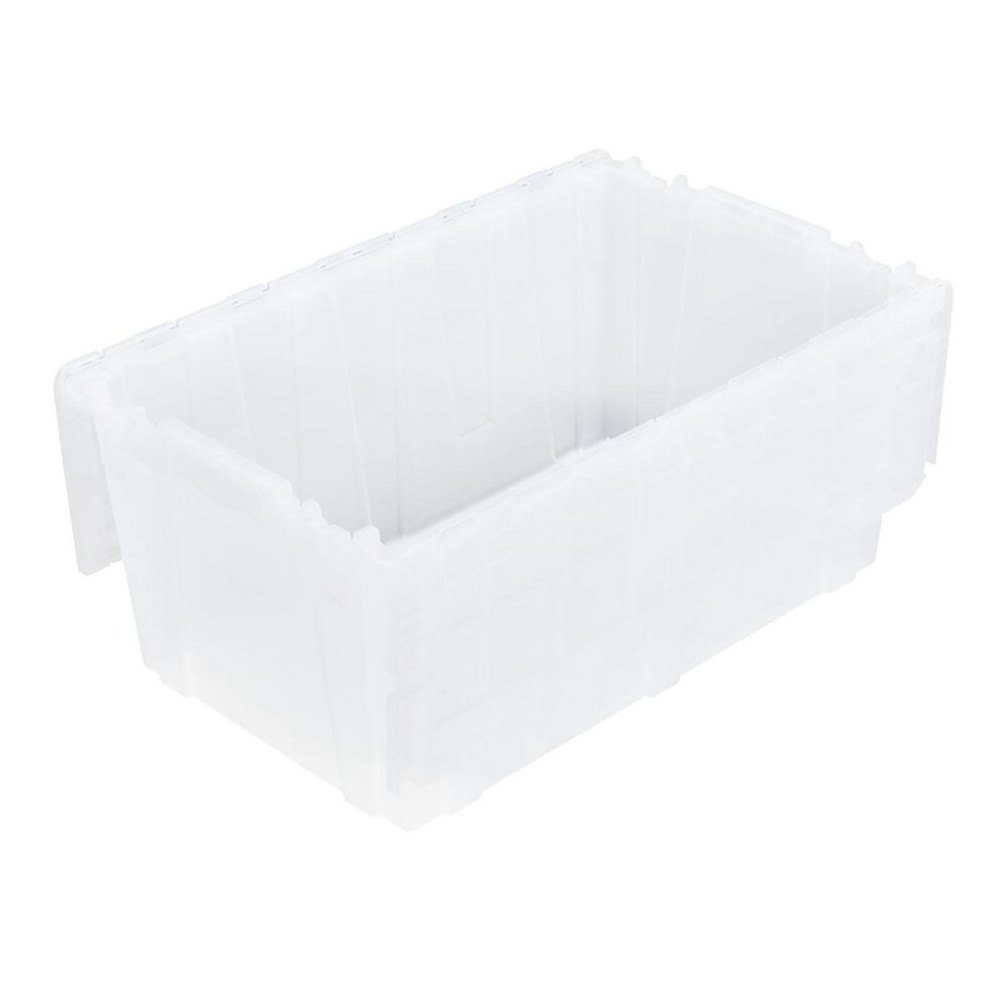 Orbis - 2.4 Cu Ft, 70 Lb Load Capacity Clear Polypropylene Attached-Lid ...