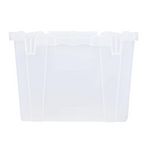 Orbis - 2.4 Cu Ft, 70 Lb Load Capacity Clear Polypropylene Attached-Lid ...