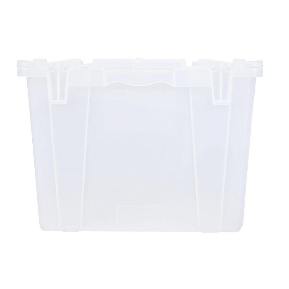 Orbis - 2.4 Cu Ft, 70 Lb Load Capacity Clear Polypropylene Attached-Lid ...