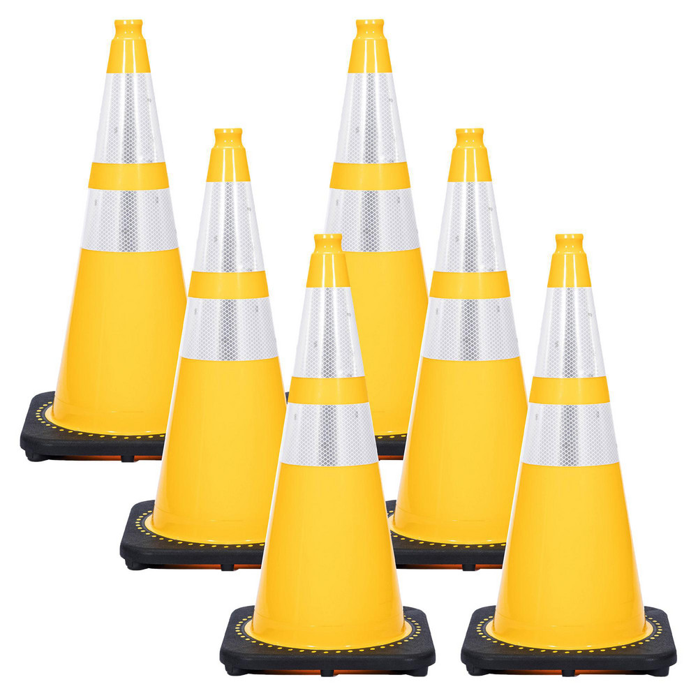 Mr. Chain - Traffic Cone with Base: Yellow | MSC Direct