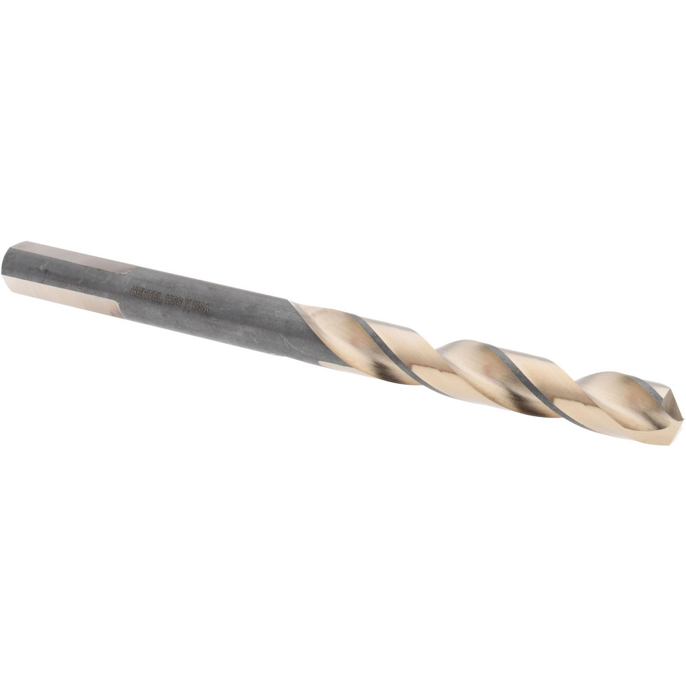 Hertel - Jobber Length Drill Bit: Letter V (0.3770) Dia, 137 deg, HSS ...