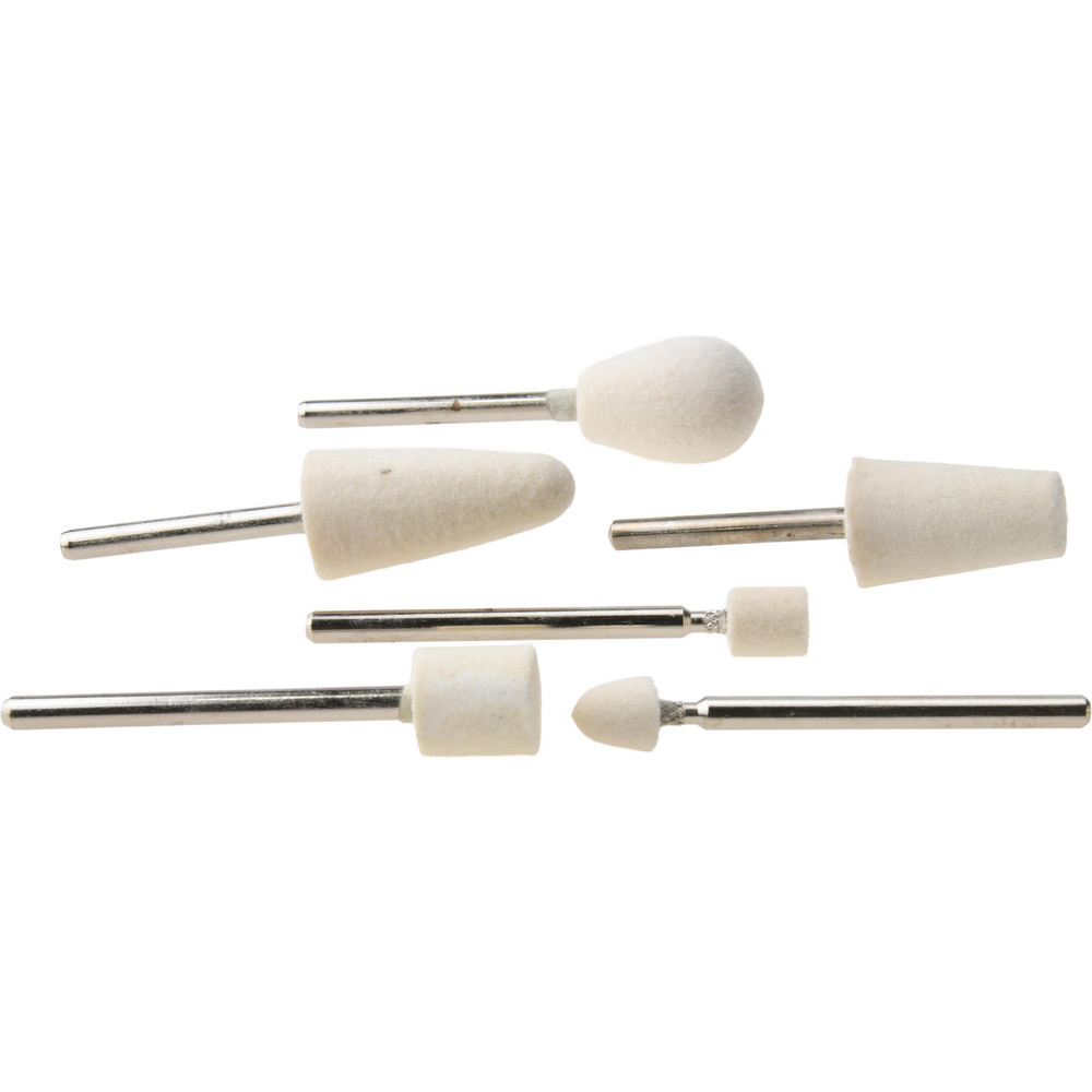 Value Collection - 6 Piece, 1/8" Shank Dia, Wool Felt Bob Set | MSC Direct