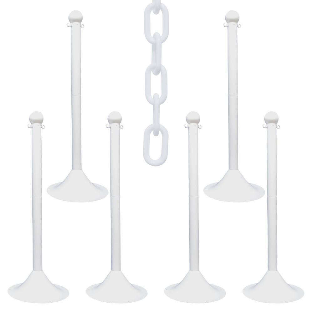 Mr. Chain - Pedestrian Barrier Kits: Chain Material: Polyethylene; Post ...