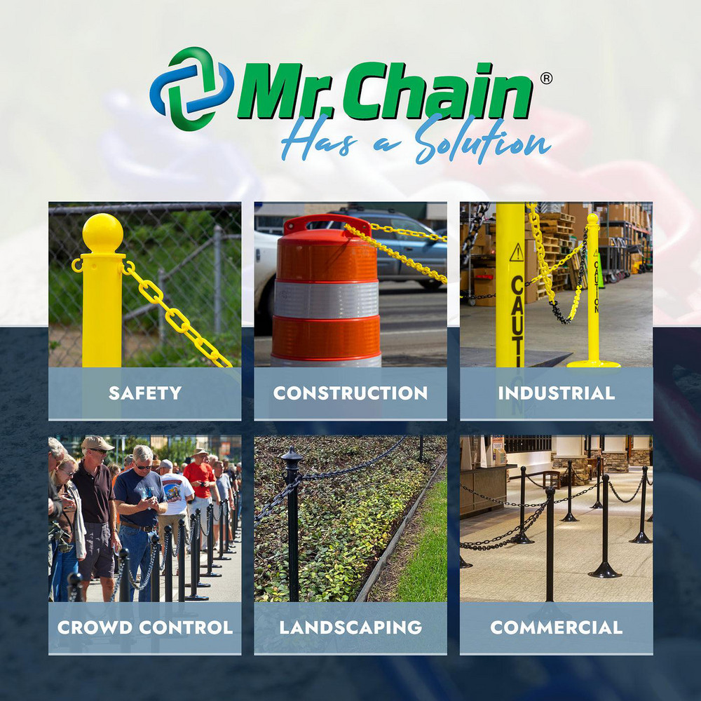 Mr. Chain - Barrier Rope & Chain: Type: Safety Chain; Snap End Material ...