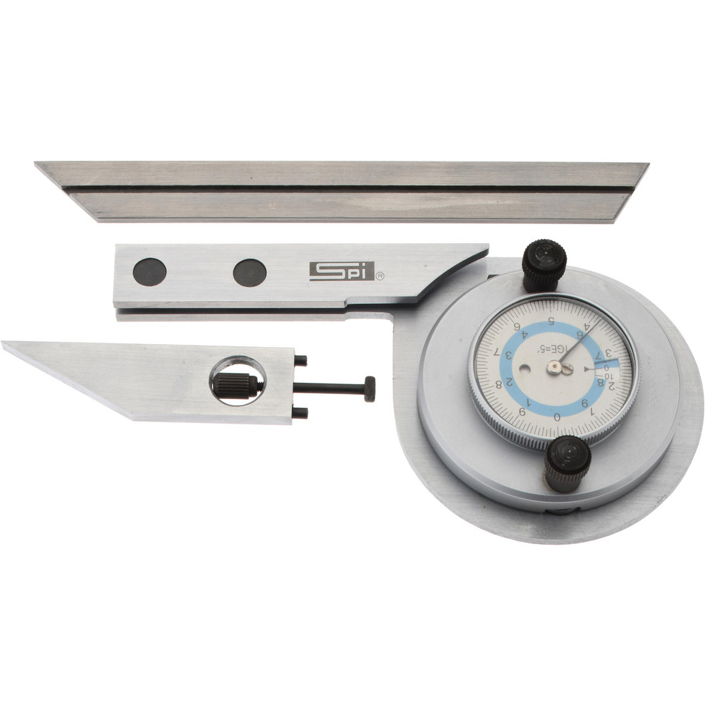 SPI - 6 Inch Long Blade, 360° Max Measurement, Bevel Protractor | MSC ...