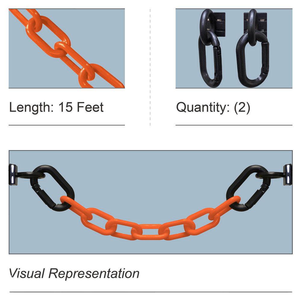 Mr. Chain - Pedestrian Barrier Kits: Chain Material: Polyethylene ...