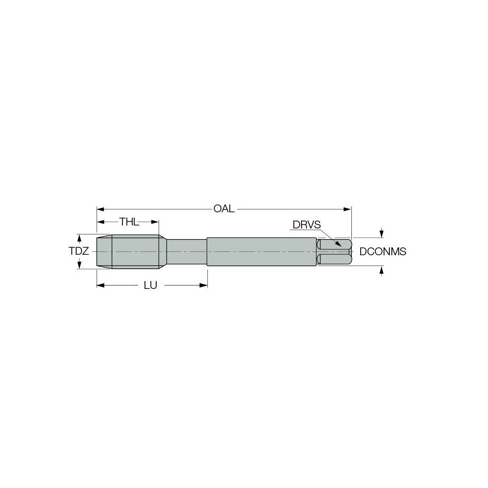 Iscar - Thread Forming Tap: M7x1 Metric, 6HX Class of Fit, Bottoming ...
