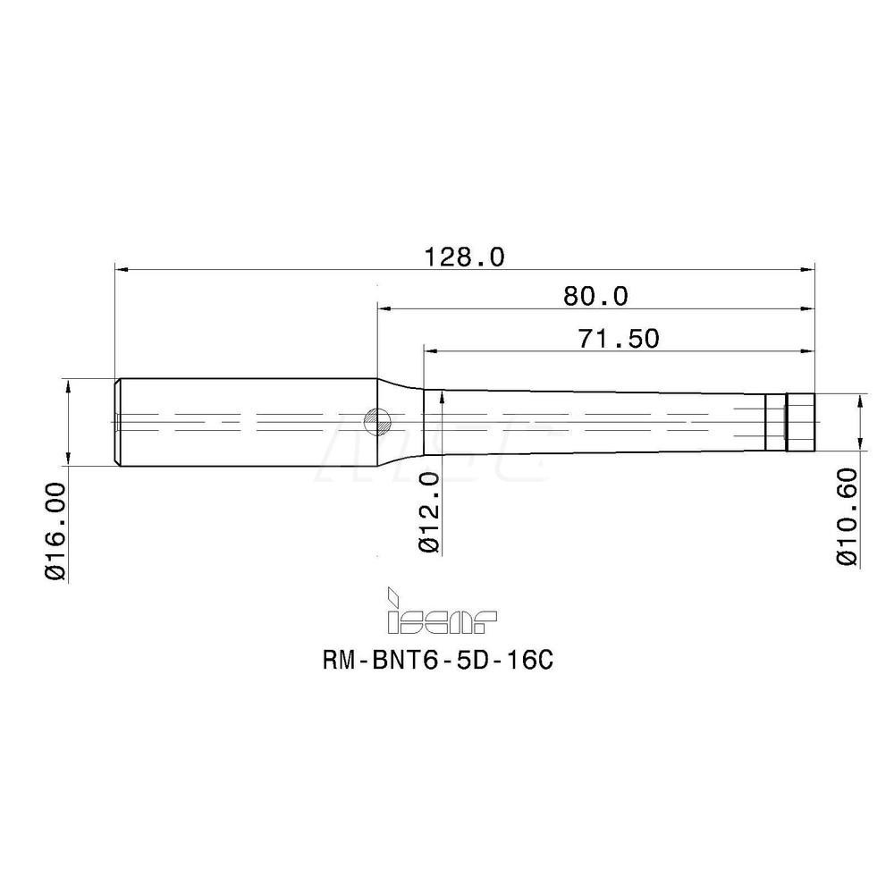 Iscar - Axial Clamp Straight Shank Modular Reamer Body | MSC Direct