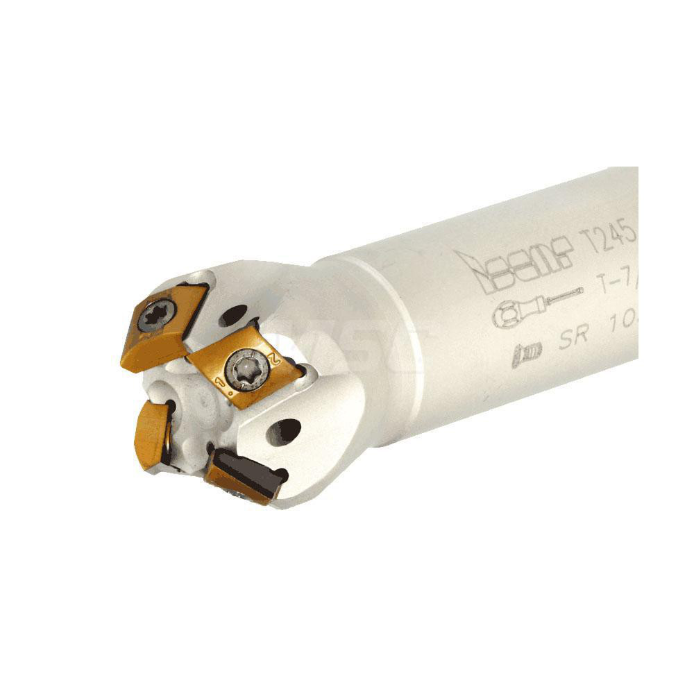 Iscar - 45° Lead Angle, 12mm to 19.7mm Cut Diam, 16mm Shank Diam ...