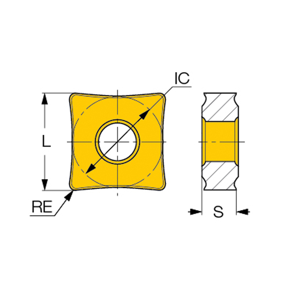 Iscar - Turning Insert: QNMG432GN IC428, Carbide | MSC Direct