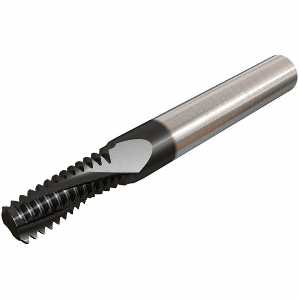 Iscar - Helical Flute Thread Mill: 5/16-32, Internal, 3 Flute, 0.2500 ...
