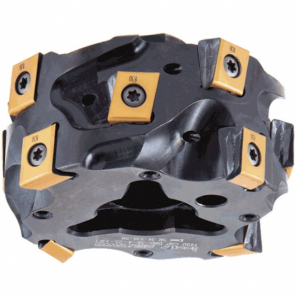 Iscar - 50mm Cut Dia, 36mm Max Depth, Indexable Square-Shoulder Face ...