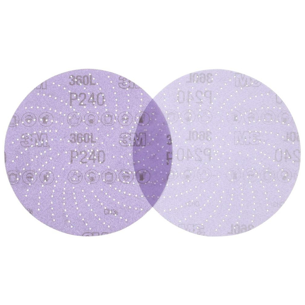 3M - Hook & Loop Disc: 6" Dia, 240 Grit, Coated, Aluminum Oxide | MSC ...