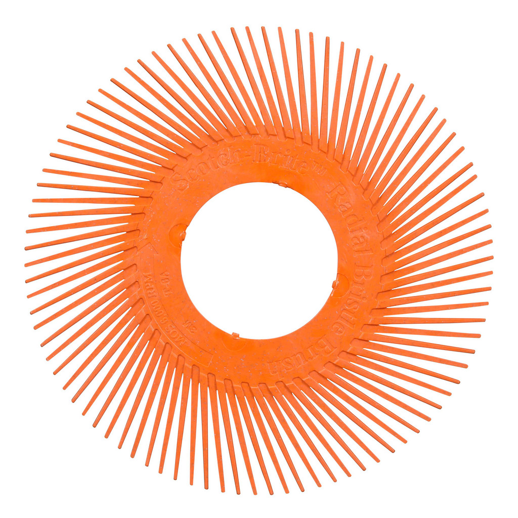 3M - Radial Bristle Brush: 6" Dia, Precision Shaped Ceramic | MSC Direct