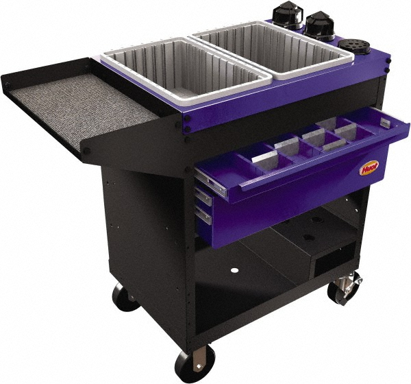 Huot - 18" Wide x 35-1/4" High x 41" Deep, 2 Drawer Tool Cart | MSC Direct