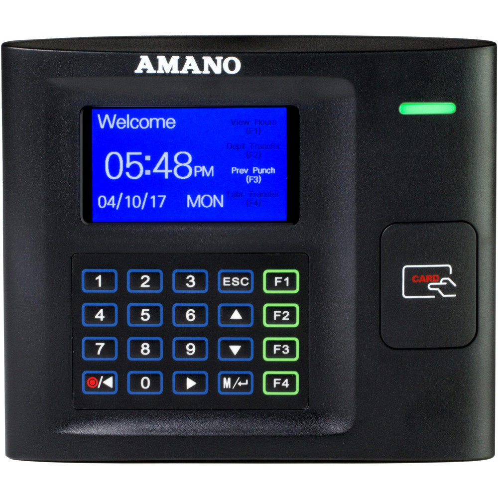 Amano - 120 VAC, Digital Plastic Automatic Time Clock and Recorder ...