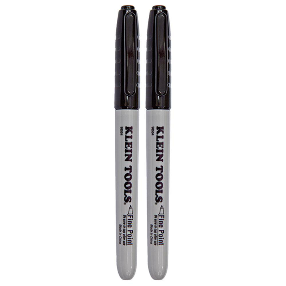 Klein Tools - Permanent Marker: Black, Water-Resistant, Bullet Tip ...
