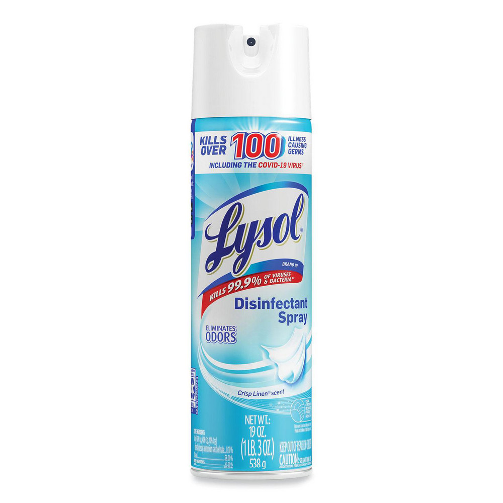 Lysol - Disinfectant Spray, Crisp Linen, 19 oz Aerosol Spray, 12/Carton ...