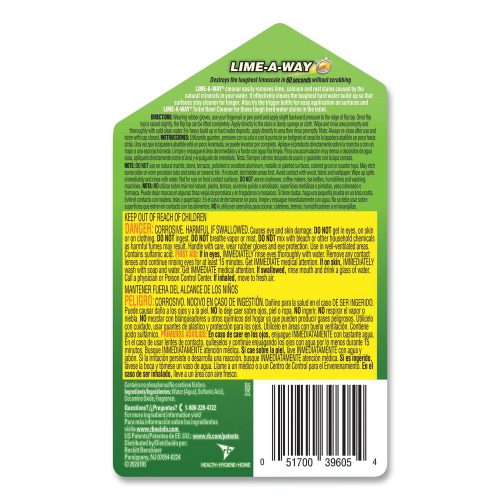 Lime-A-Way - Lime, Calcium and Rust Remover, 28 oz Bottle, 6/Carton ...