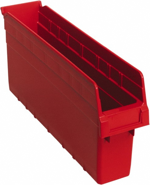 Quantum Storage - Plastic Hopper Shelf Bin: Red | MSC Direct