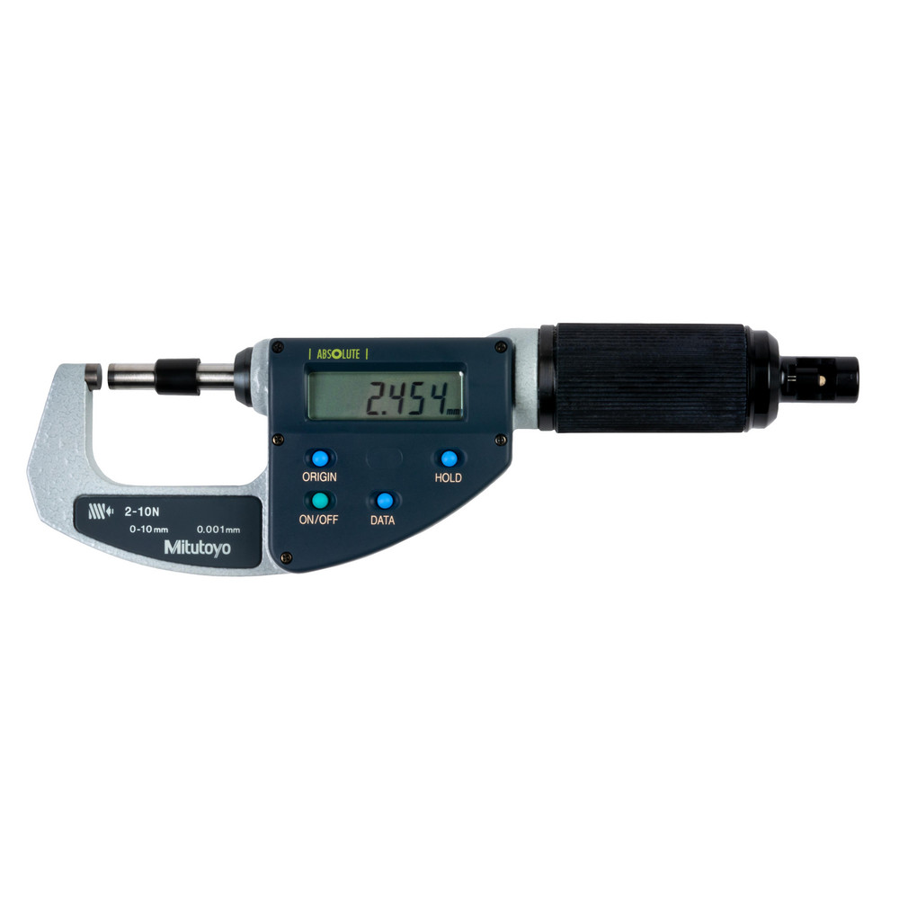 Mitutoyo - Electronic Outside Micrometers: Minimum Measurement (mm): 10; Maximum Measurement (mm ...