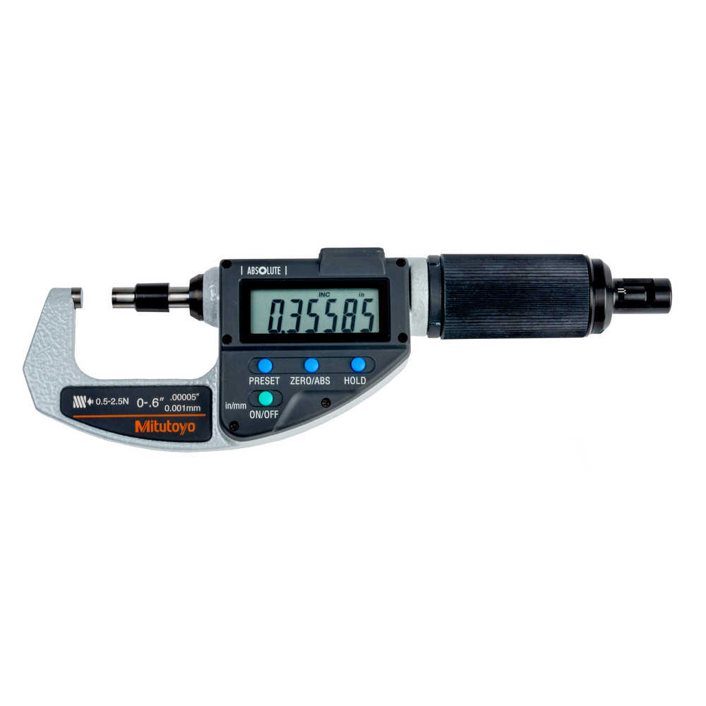 Mitutoyo - Electronic Outside Micrometers: Minimum Measurement (mm): 20 ...