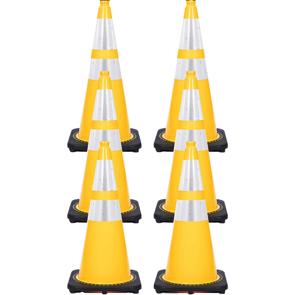 Mr. Chain - Pedestrian Barrier Kits: Polyethylene, Reflective, Yellow ...