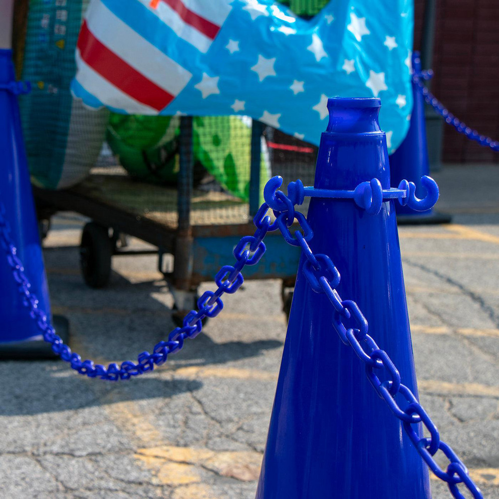 Mr. Chain - Pedestrian Barrier Kits: Polyethylene, Reflective, Yellow ...