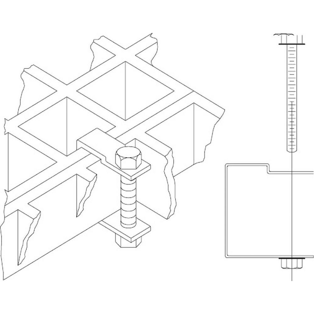 Fibergrate - Anti-Slip Grating Accessories: Accessory Type: Clip ...