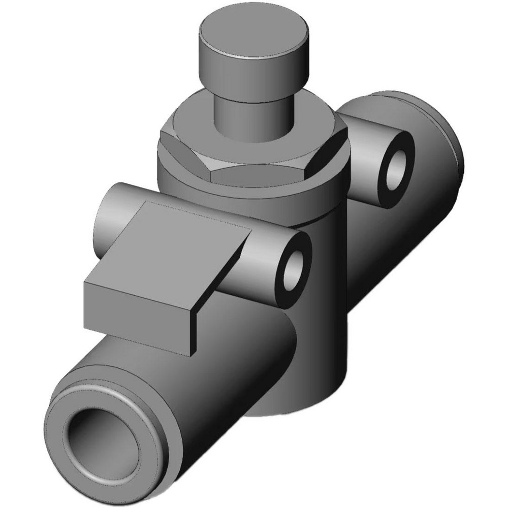 SMC PNEUMATICS - Air Flow Control Valve: In-Line, Tube, 8mm Tube OD ...