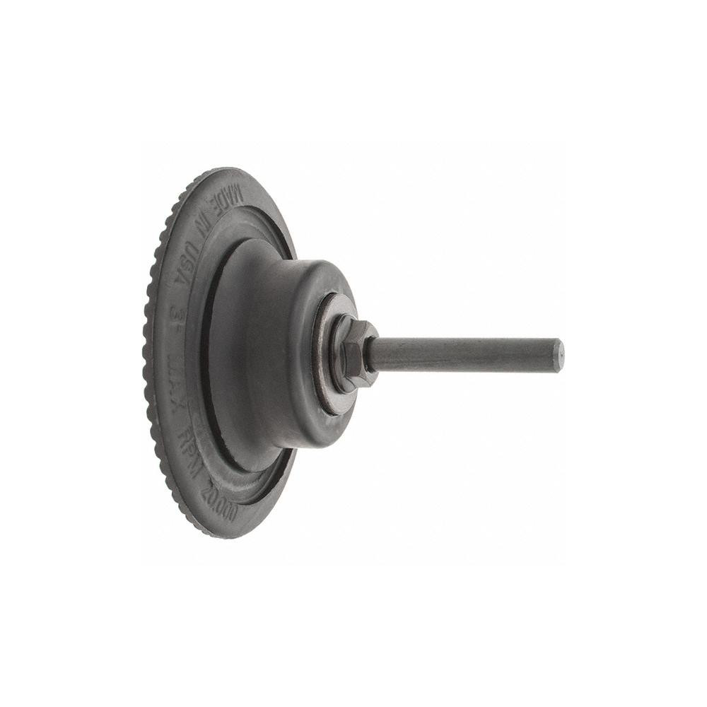 Made in USA - Disc Backing Pad: 3" Dia, Quick-Change Type R | MSC Direct